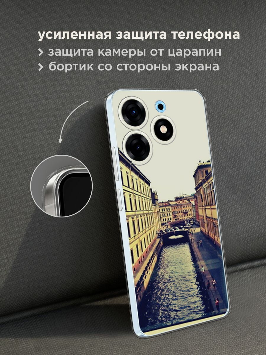 Чехол на Tecno Spark 10 Pro / Текно Спарк 10 Про с принтом "Санкт-Петербург" — фото 1