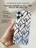 Чехол на Xiaomi Redmi 12 5G / Сяоми Редми 12 5G с принтом "Hearts doodle black 1...