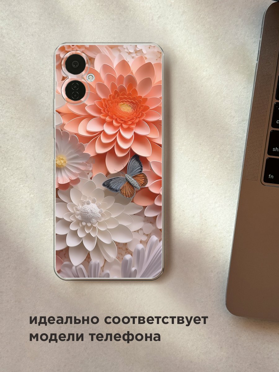 Чехол на Tecno Camon 19 Neo / Техно Камон 19 Нео с принтом "Бумажные цветы" — фото 1