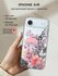 Чехол на Apple iPhone Air / Айфон Айр с принтом "Лиловые полевые цветы", прозрач...