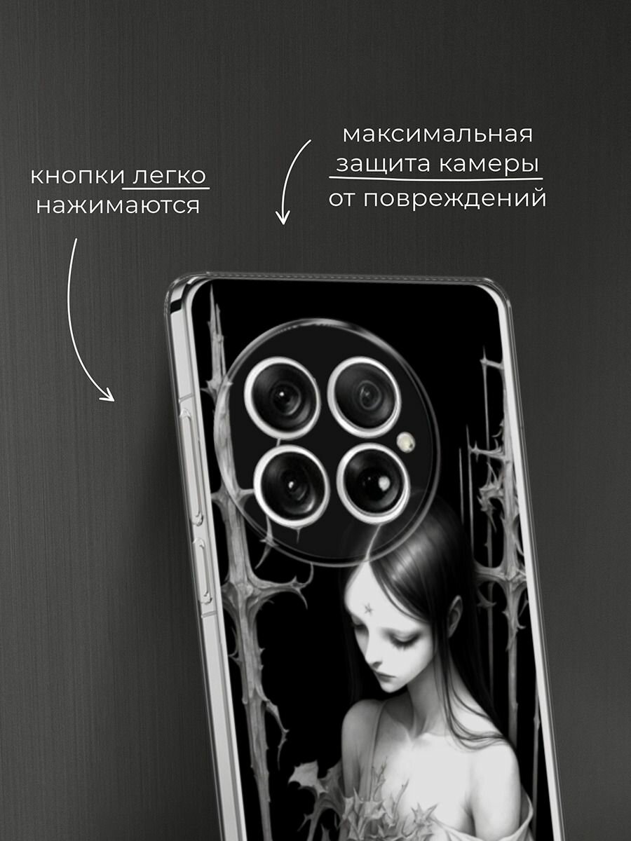 Чехол на OnePlus 13 / Ван Плас 13 с принтом "Грустная готическая девушка" — фото 1