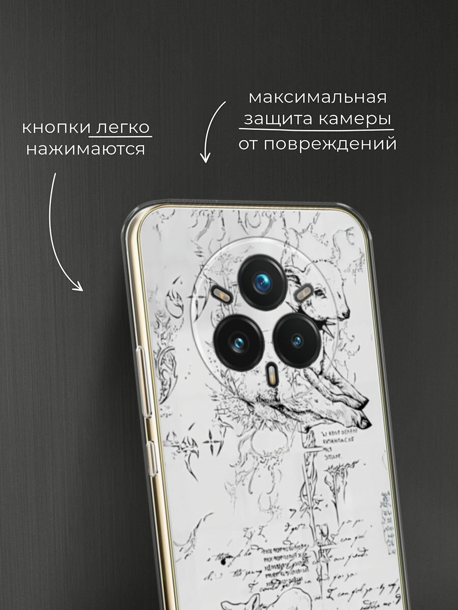 Чехол на Realme 14 Pro+ / Реалми 14 Про+ с принтом "Готический ягненок" — фото 1