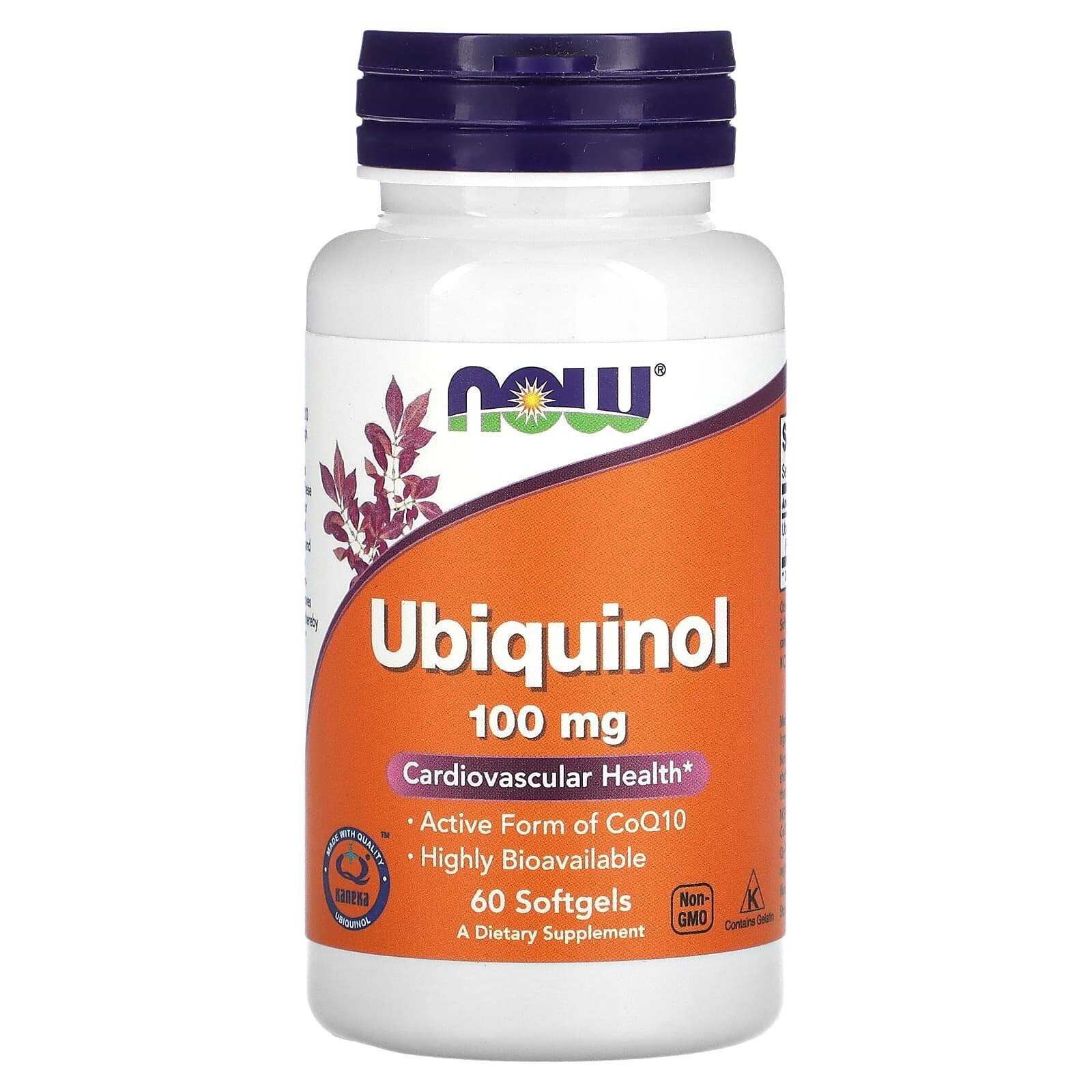 Биологически активная добавка NOW Foods "Убихинол" (Ubiquinol) 100mg, 60 капс.