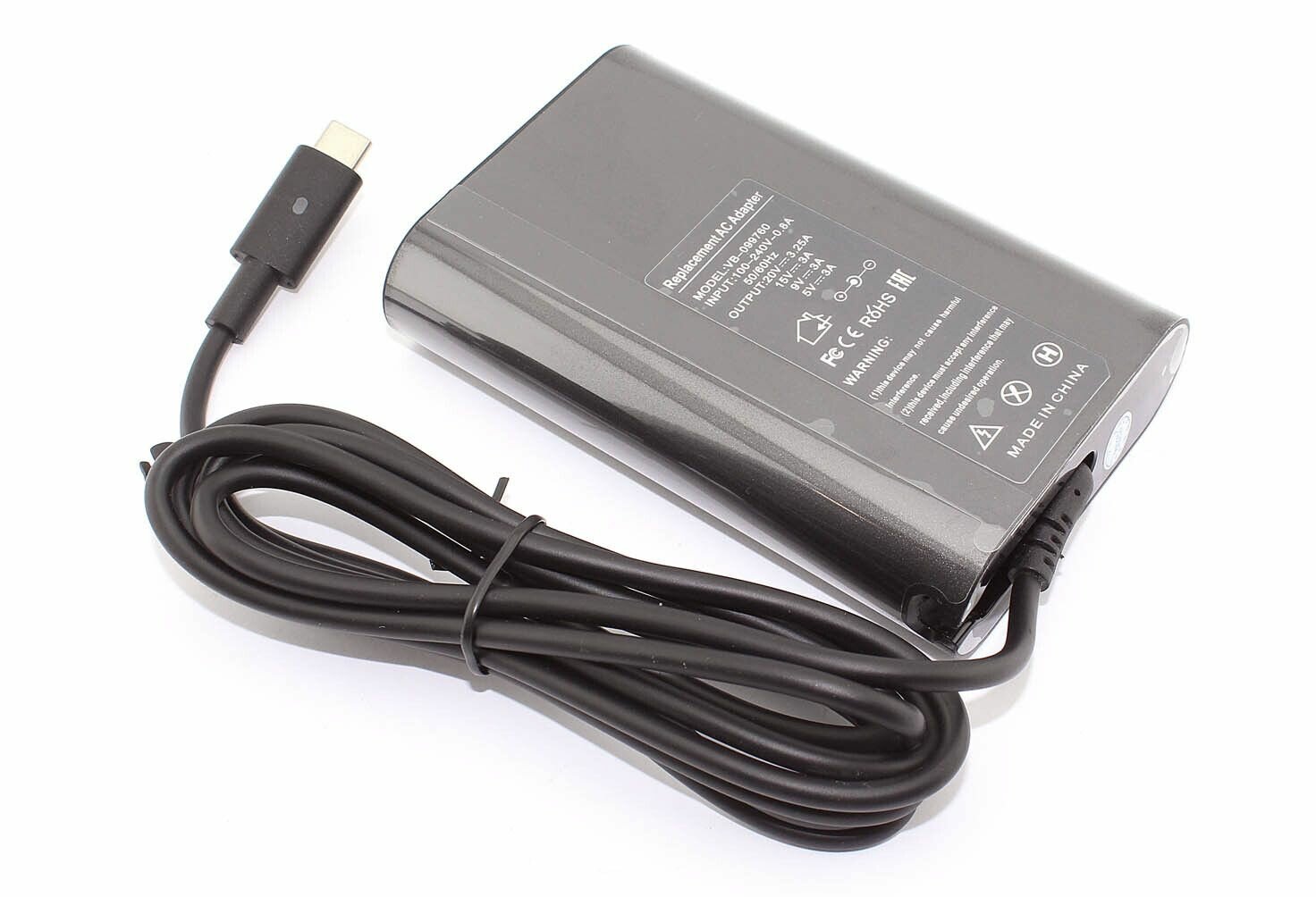 Блок питания (сетевой адаптер) для ноутбуков Dell 5V/20V-3.25A 65W Type-C