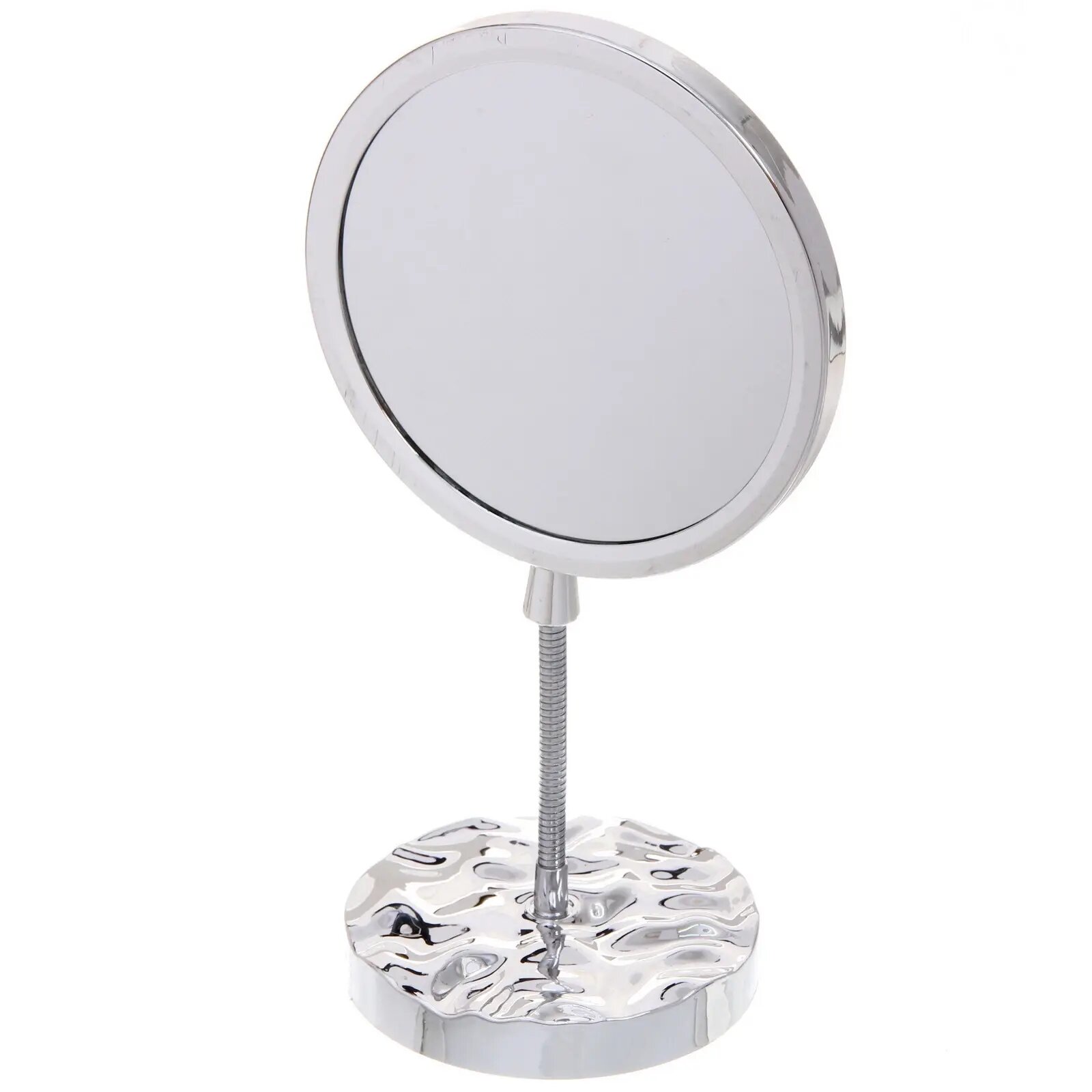 Настольное зеркало «элантра», круг, цвет хром, диаметр 28.5см, глянец, легкое зеркало для интерьера