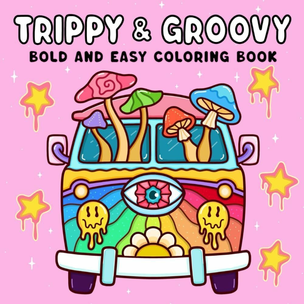 Раскраска антистресс для взрослых и подростков Coco Wyo -Trippy & Groovy 31