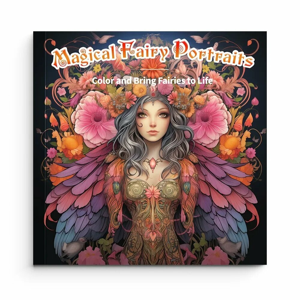 Книжка-раскраска цветочная фея, Альбом для рисования эльфы, высокое качество Книга каракулей 30 см*21 см, подходит для раскрашивания как взрослыми, так и детьми