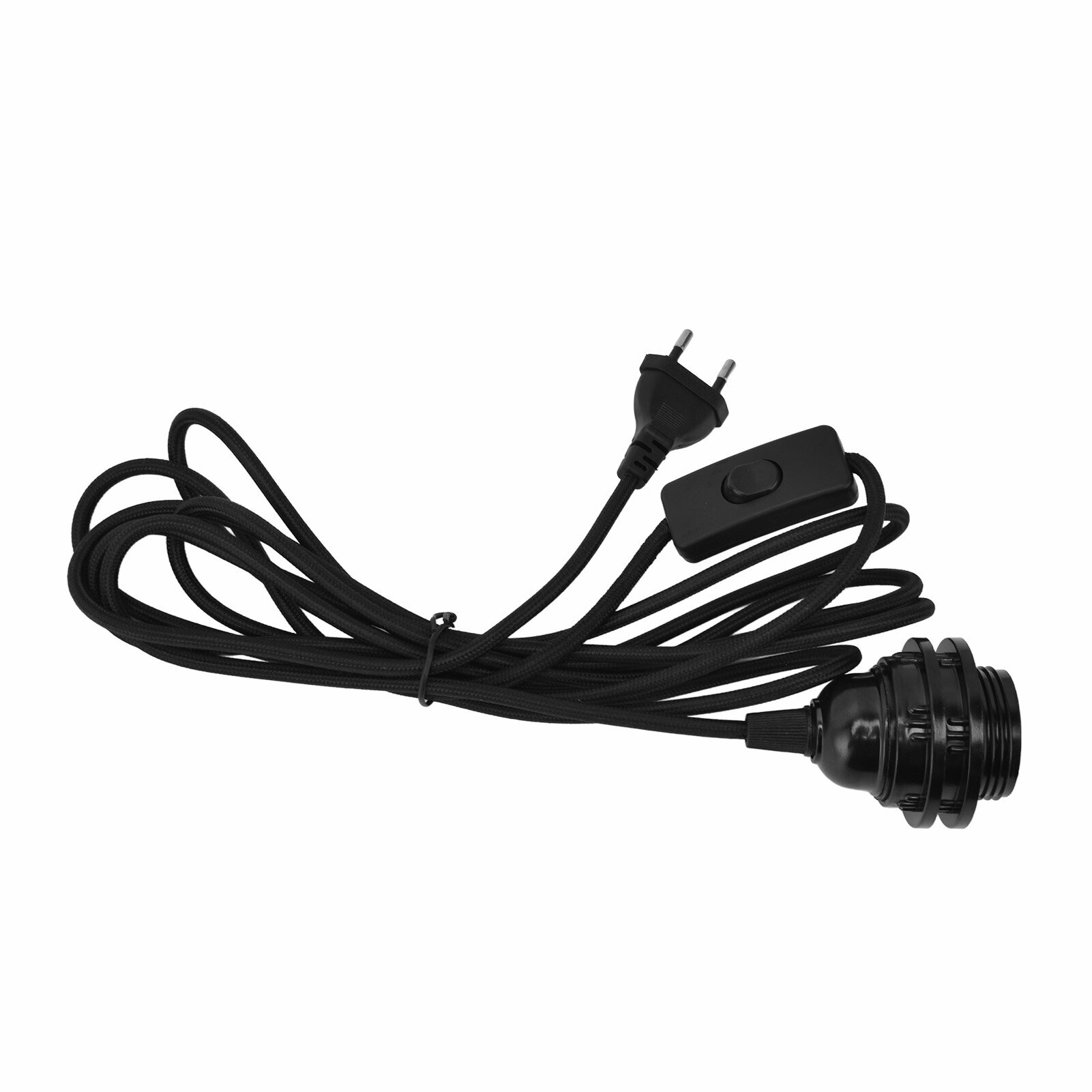 E27 Патрон лампы Подвесной светильник Шнур Патрон с выключателем Подвесной патрон с вилкой европейского стандарта 100 240 В