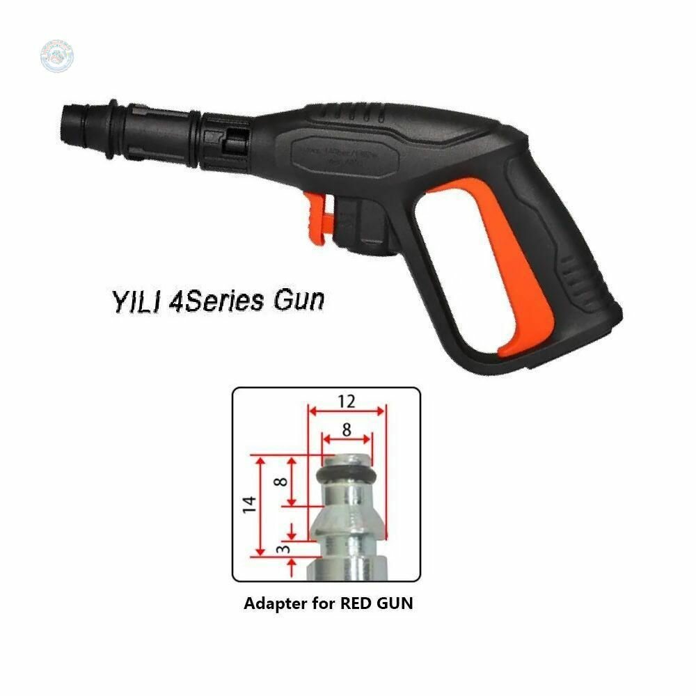 Красный пистолет-распылитель для минимойки, совместимый с YILI, Nilfisk, Stihl, Husqvarna, Gerni, Black & Decker, Bosch AQT 33-11, до 140 бар, до 60 C