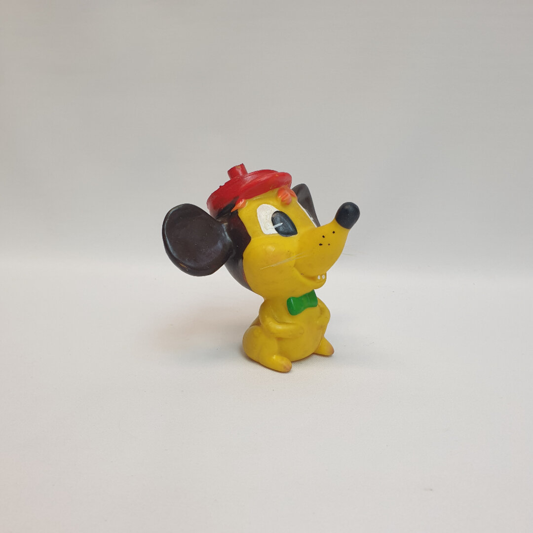 Игрушка Мики Маус, резина высота 13 см, винтаж СССР