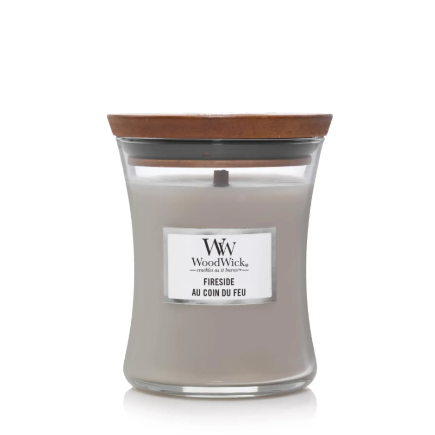 Ароматическая свеча WoodWick "Домашний очаг/FIRESIDE", средняя