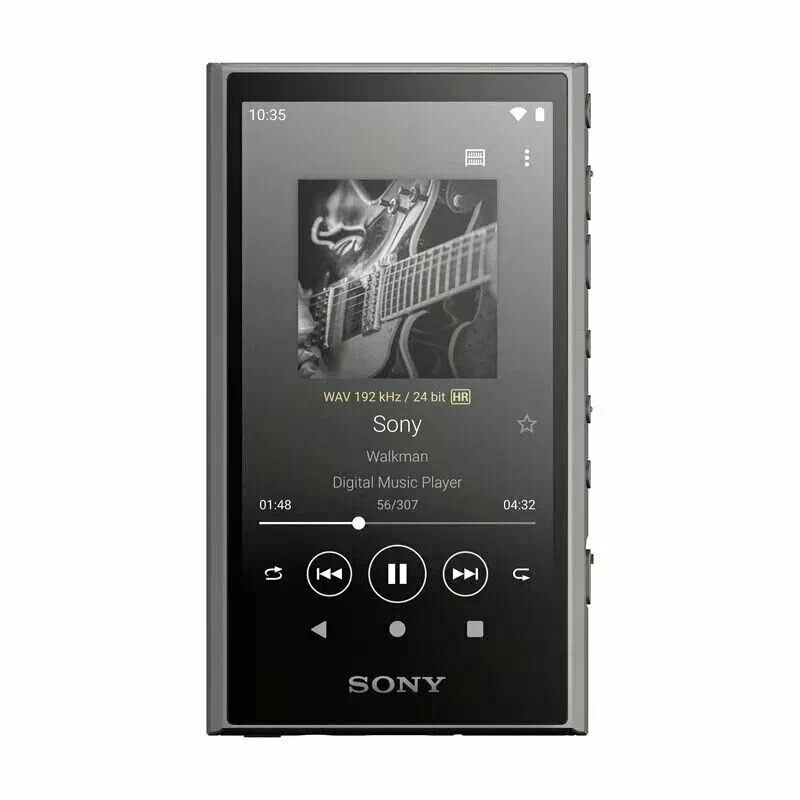 SONY MP3-плеер Sony NW-A306 Walkman 32 ГБ (серый)，Портативный цифровой музыкальный плеер высокого разрешения с Android