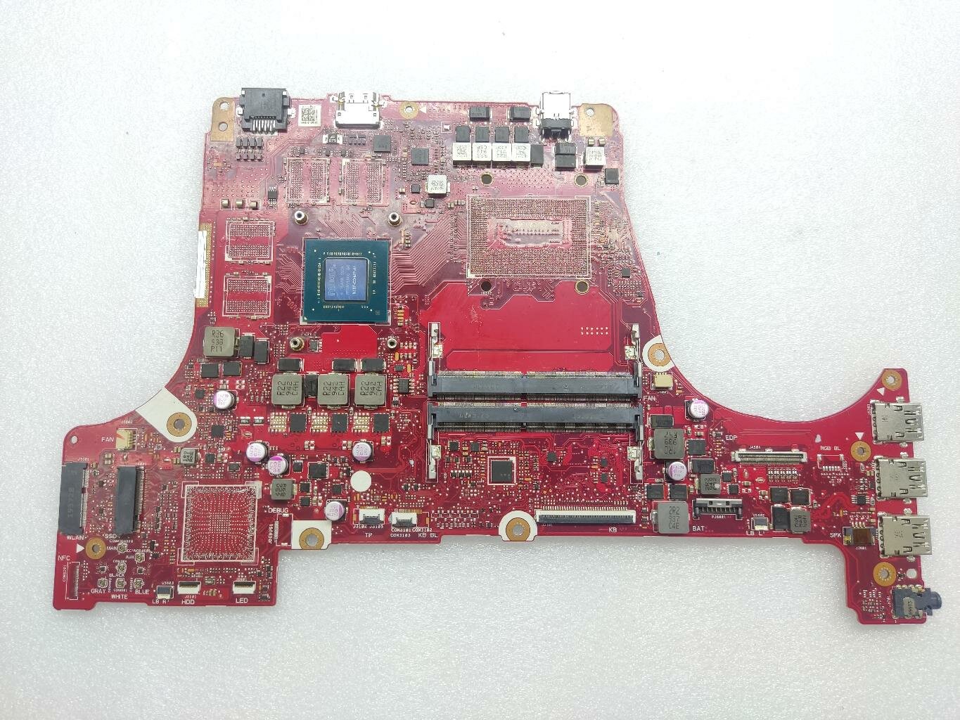 Материнская плата ASUS G731GT донор видеочипа N18P-G0-MP-A1