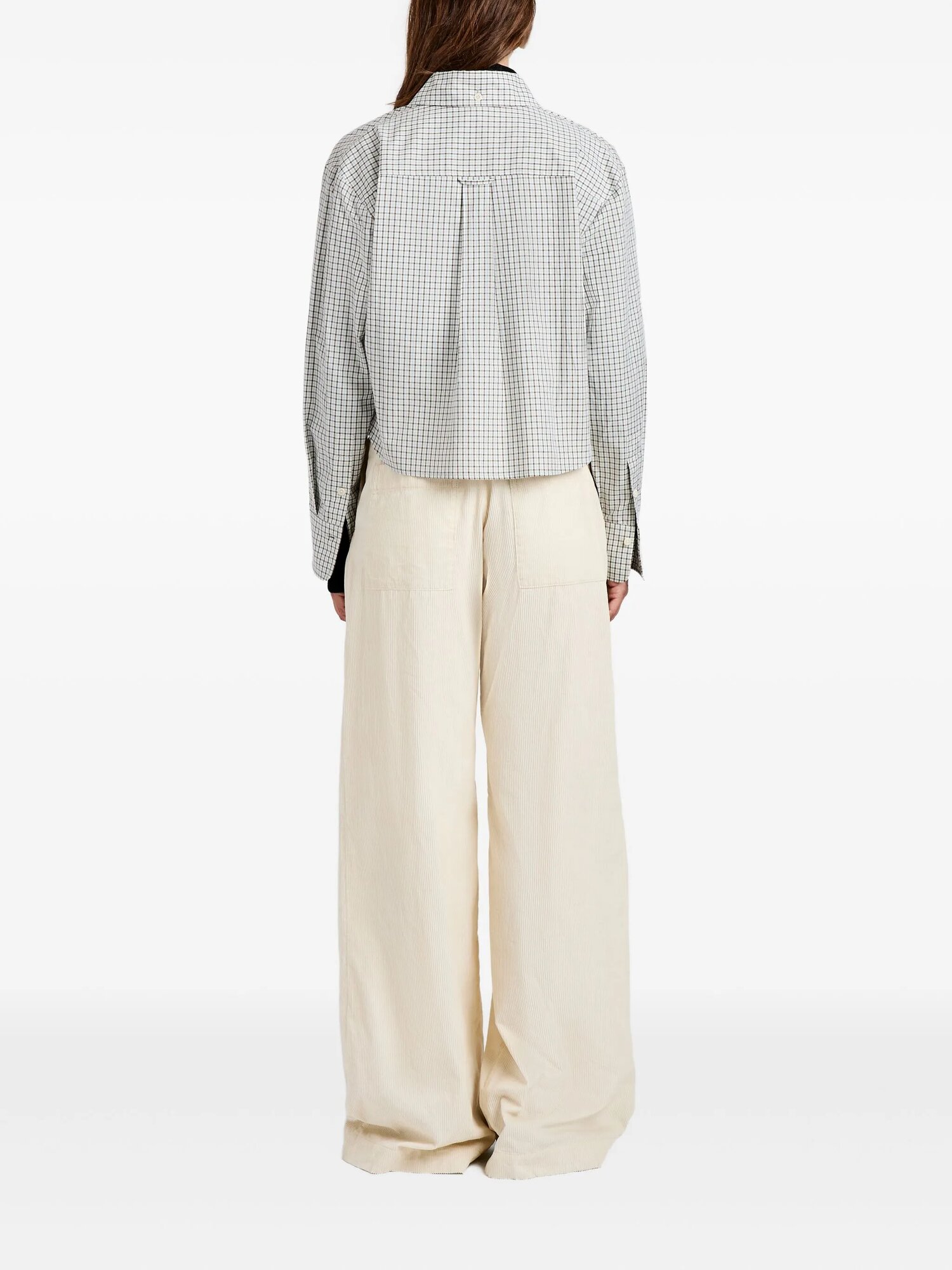 Рубашка Proenza Schouler White Label Olive, размер 6, white — фото 1