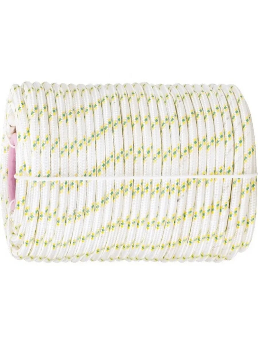 Фал плетёный капроновый с сердечником, 8 мм, СИБРТЕХ, 93970