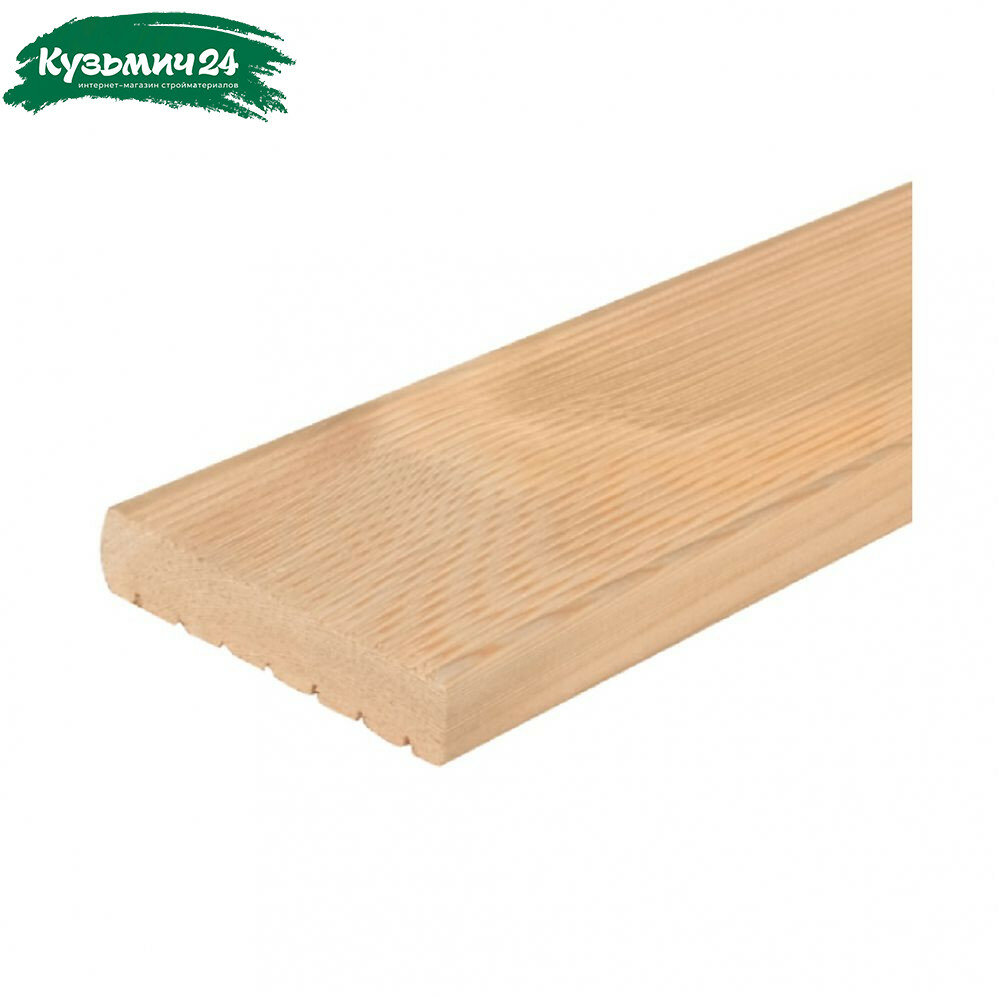 Террасная доска, Лиственница, сорт Прима, 28х142х3000 мм, поверхность Вельвет, дерево, в упаковке 3 штуки, 1 шт.