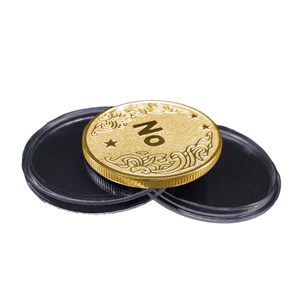 Креативная коллекционная монета для принятия решений Да или Нет