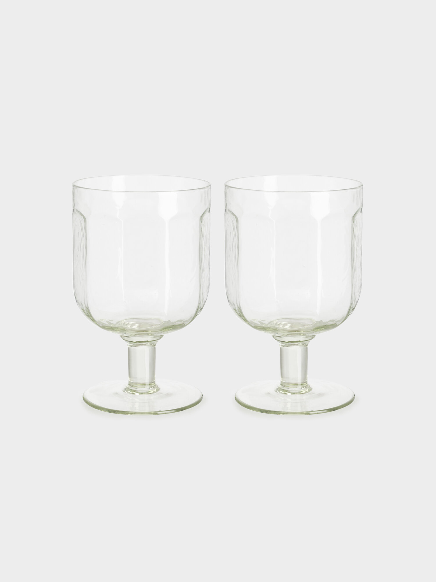 Бокал-кубок для вина Kuchenland Budrio, 400 мл, 2 шт, стекло, цвет зеленый