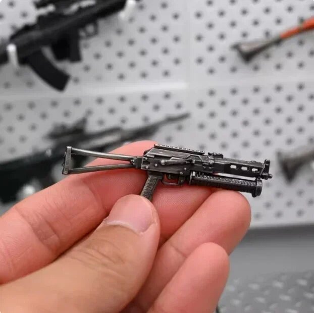 Модель пистолета Chika M4 AK47 1/12 Черный, bison gun 60mm