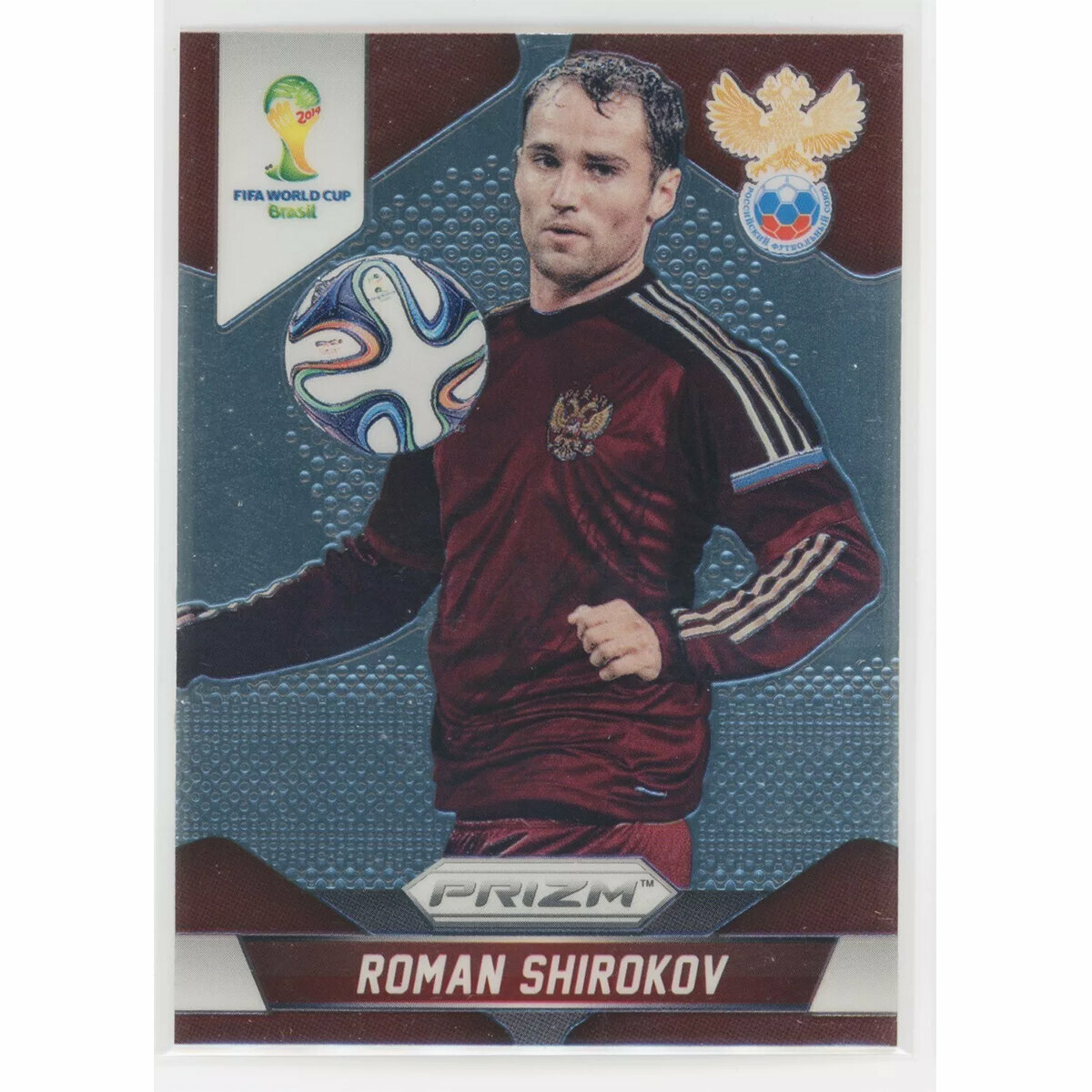 Коллекционная карточка Panini Prizm FIFA World Cup 2014: #165 Роман Широков - Base