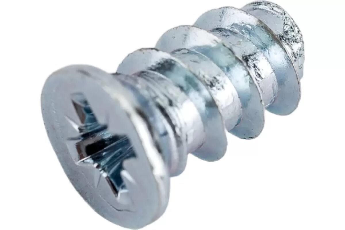 Евровинт стальной с потайной головой и плоским концом 6,3х11 (50шт)