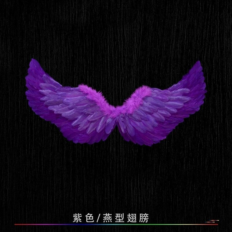Крылья ангела из пера Фиолетовый, M, фиолетовый