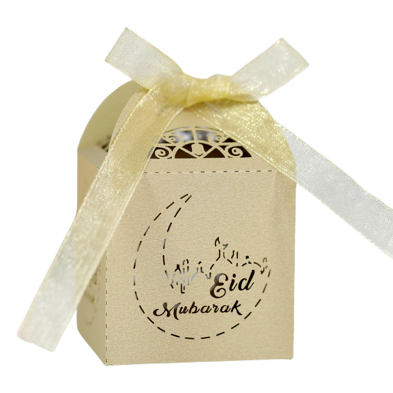 100 шт Коробки для конфет Eid Mubarak Ramadan Kareem Шоколадные подарочные коробки Исламские мусульманские