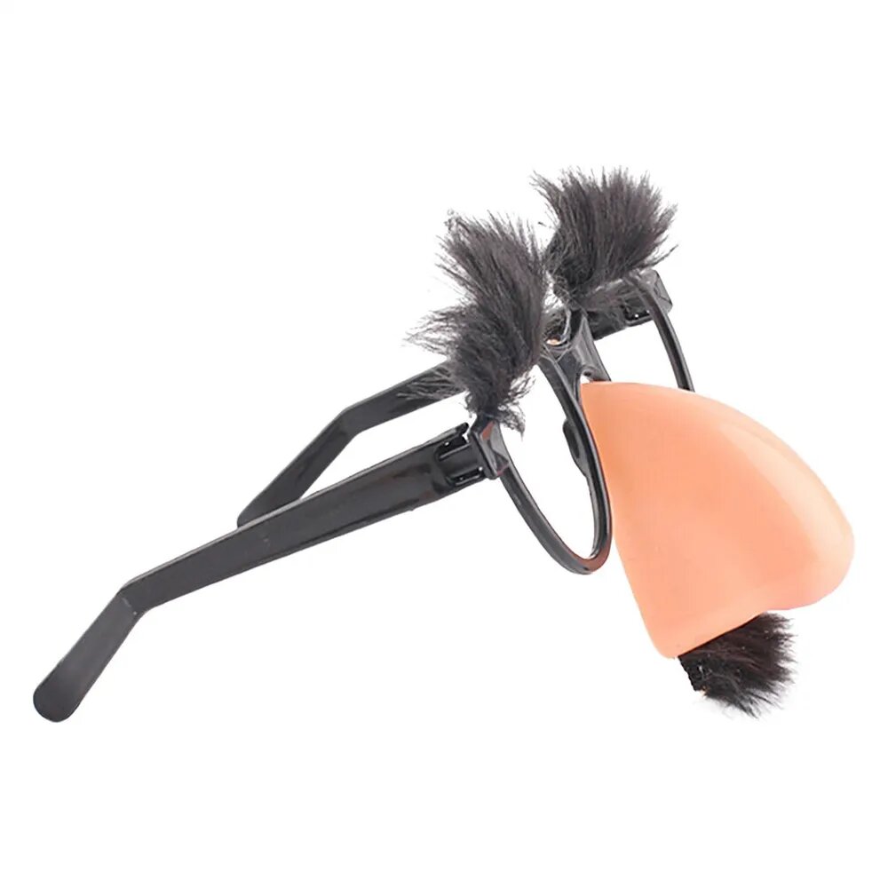 Смешные шутливые большие носатые очки, Глупые очки