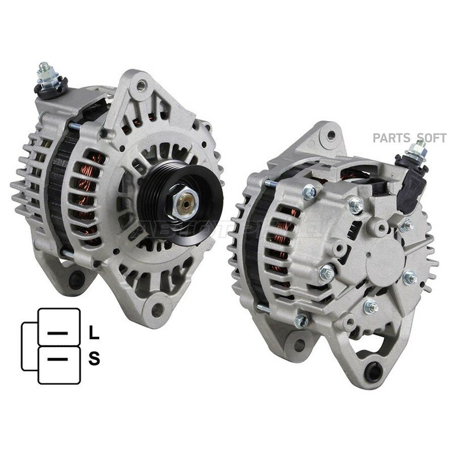 Генератор NISSAN PATHFINDER 3.5 00-04 VQ35/BASSARA/PRESAGE U30 2.4 12V 100A 98-01 KA24DE SAT ST-85-0037 | цена за 1 шт