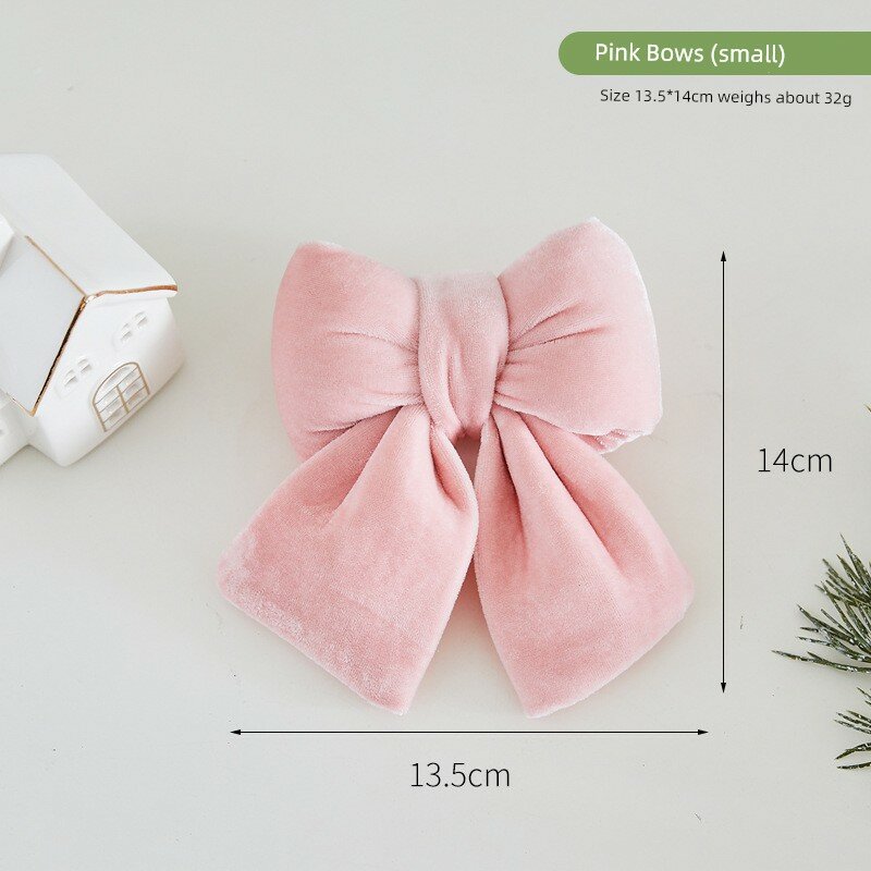 Новогодний бордовый бархатный бантик-бабочка, крупный рождественский декор, украшение для свадебной сцены, украшение