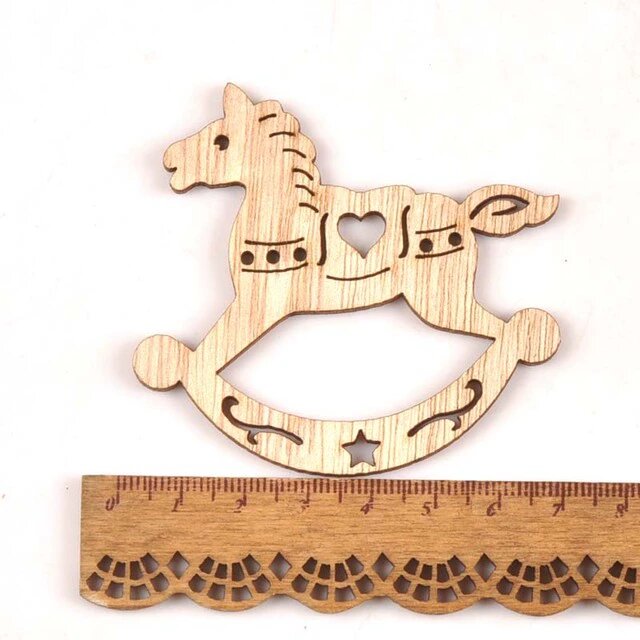 Новинка 2022, подвеска в виде рождественской елки цвета дерева, праздничные украшения, ретро мультяшные деревянные