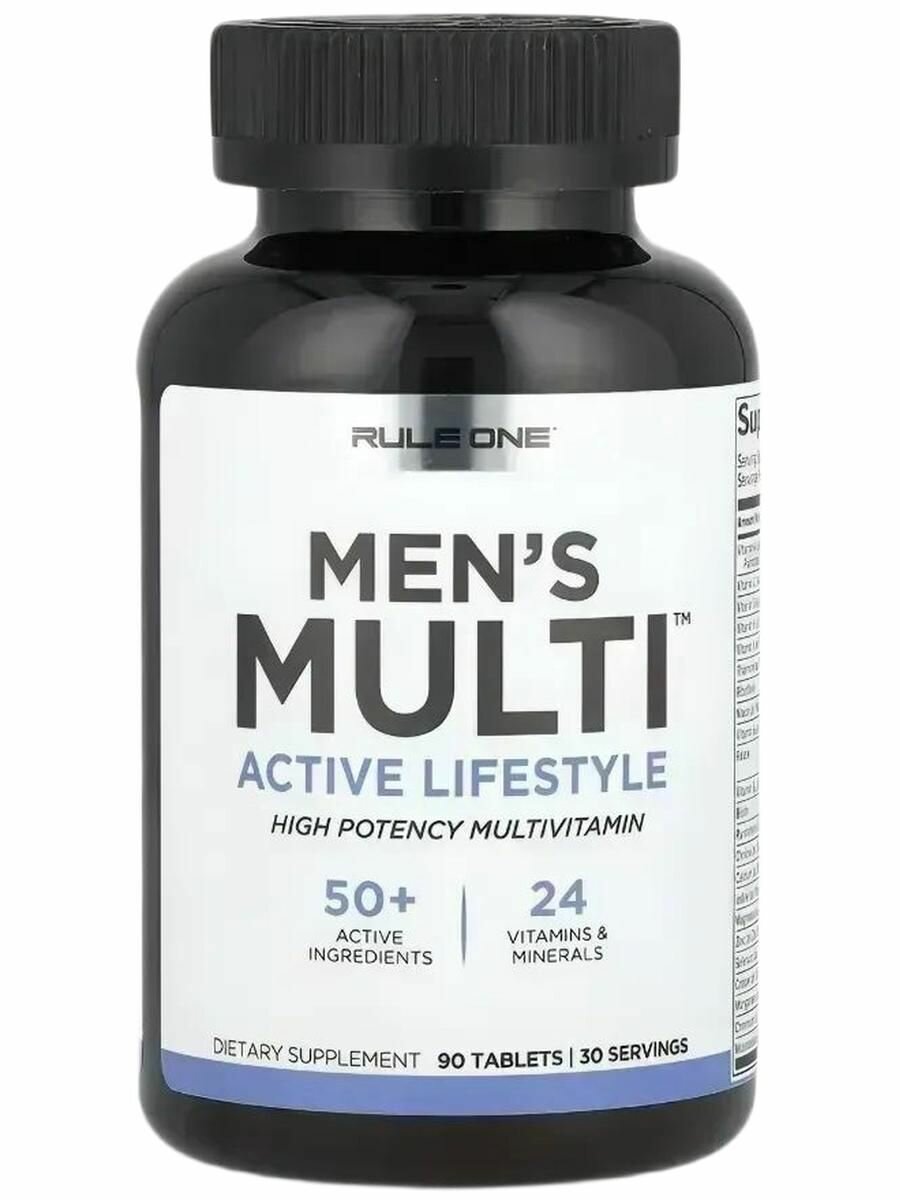 Мужские мультивитамины Rule One Men's Multi, 90 таблеток для активного образа жизни