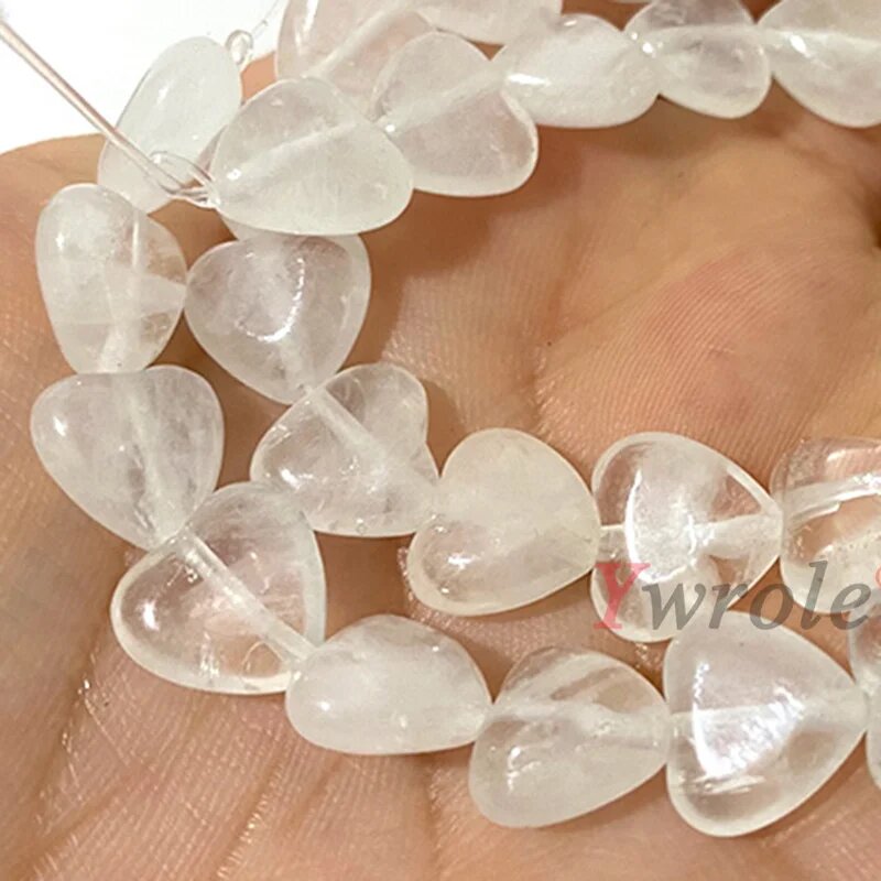 Нефрит и лабрадорит, бусины-разделители, 10х10 мм, YWROLE Белый, 10x10mm 17-19pcs, white crystal