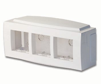 Коробка установочная DKC 6 модулей, Brava, прямоугольная, пластиковая