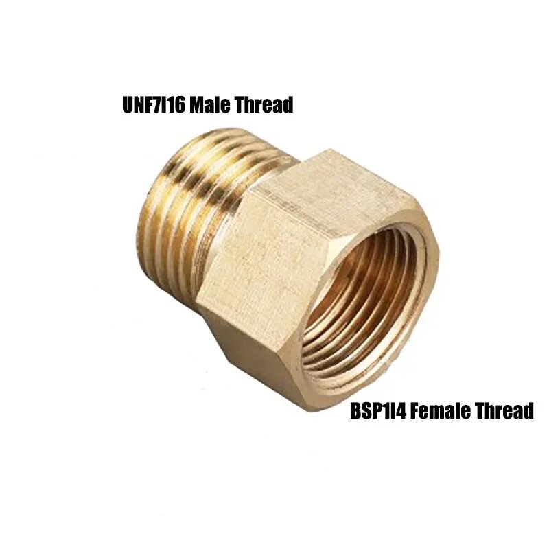 Латунный переходной фитинг M20 7/16 UNF 9/16 UNF 1/4" 1/2" BSP F BSP1I4-M UNF7I16