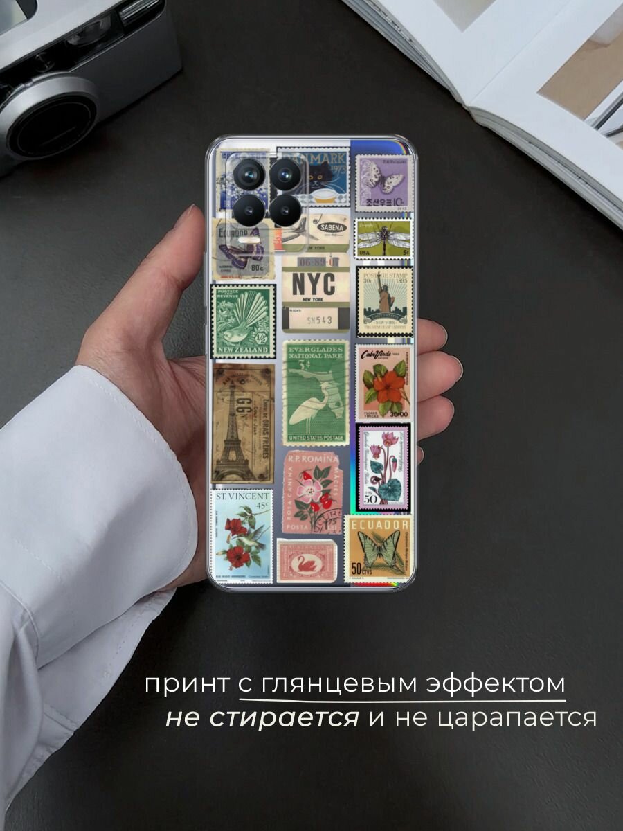 Силиконовый чехол на Realme 8/8 Pro / Реалми 8/8 Про с принтом Марки — фото 1