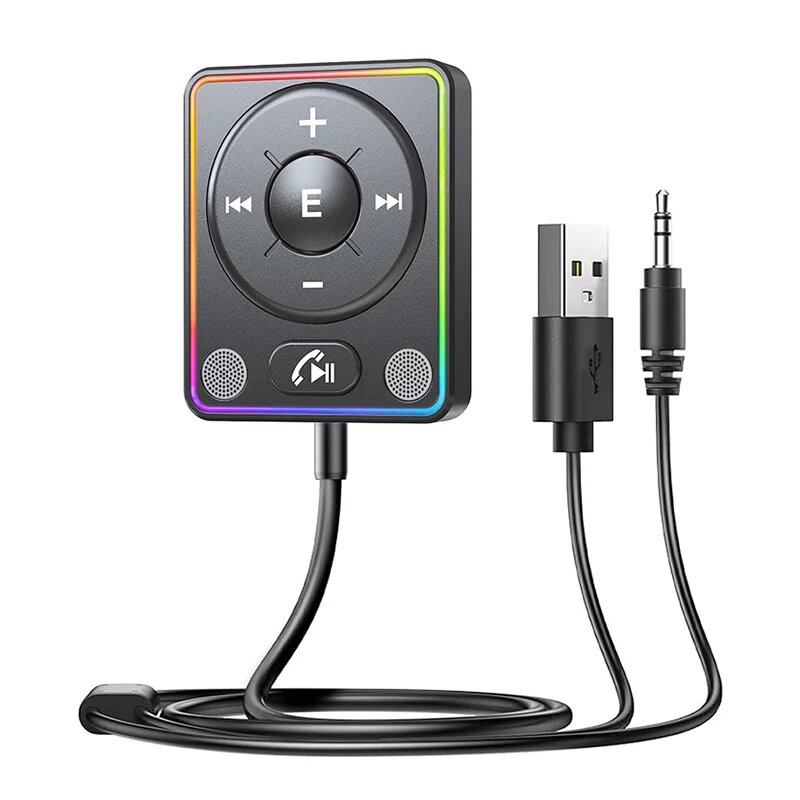 Bluetooth5.4 Автомобильный передатчик 3,5 мм AUX MP3-плеер HIFI аудио адаптер для ПК ТВ автомобильный домашний динамик беспроводные аудиоресиверы