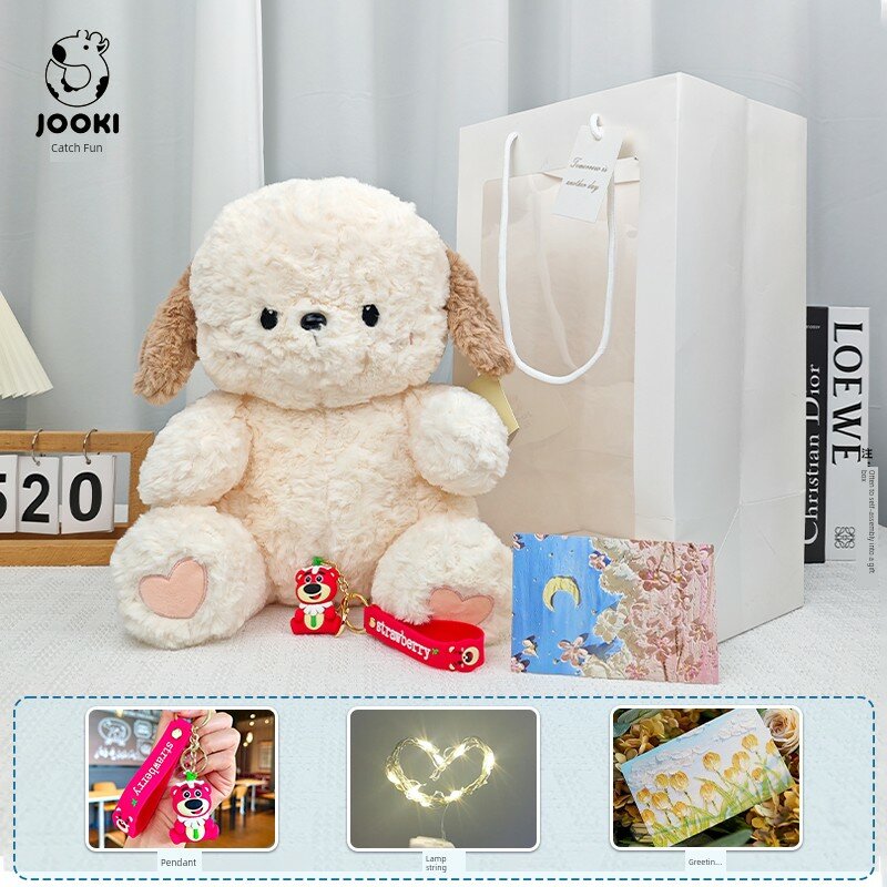 Забавная кукла Berni Puppy, милая мягкая игрушка, кукла-собака, подушка для сна, успокаивающая кукла, подарок для