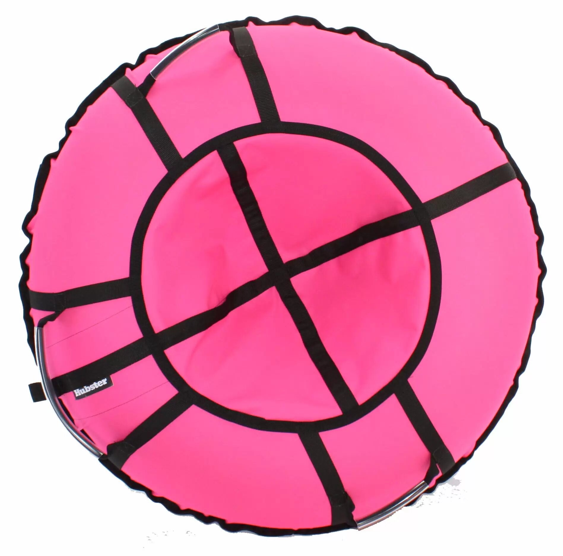 Тюбинг Hubster S Хайп, розовый, 120 см для катания с ручками