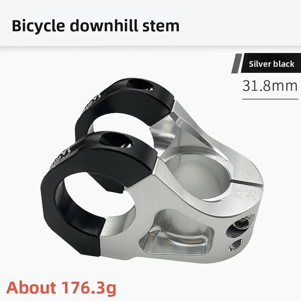 Алюминиевый вынос руля 35 мм 31.8 для горных велосипедов Silver black