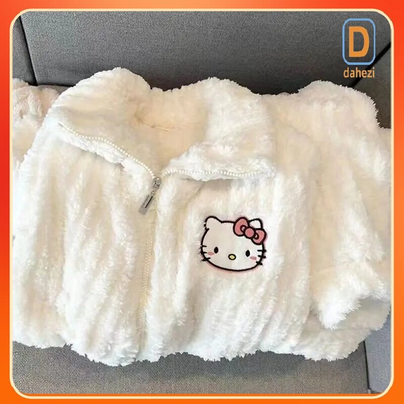 Набор пижам MINISO "Hello Kitty", для девочек, бархатные, от 6 до 12 лет