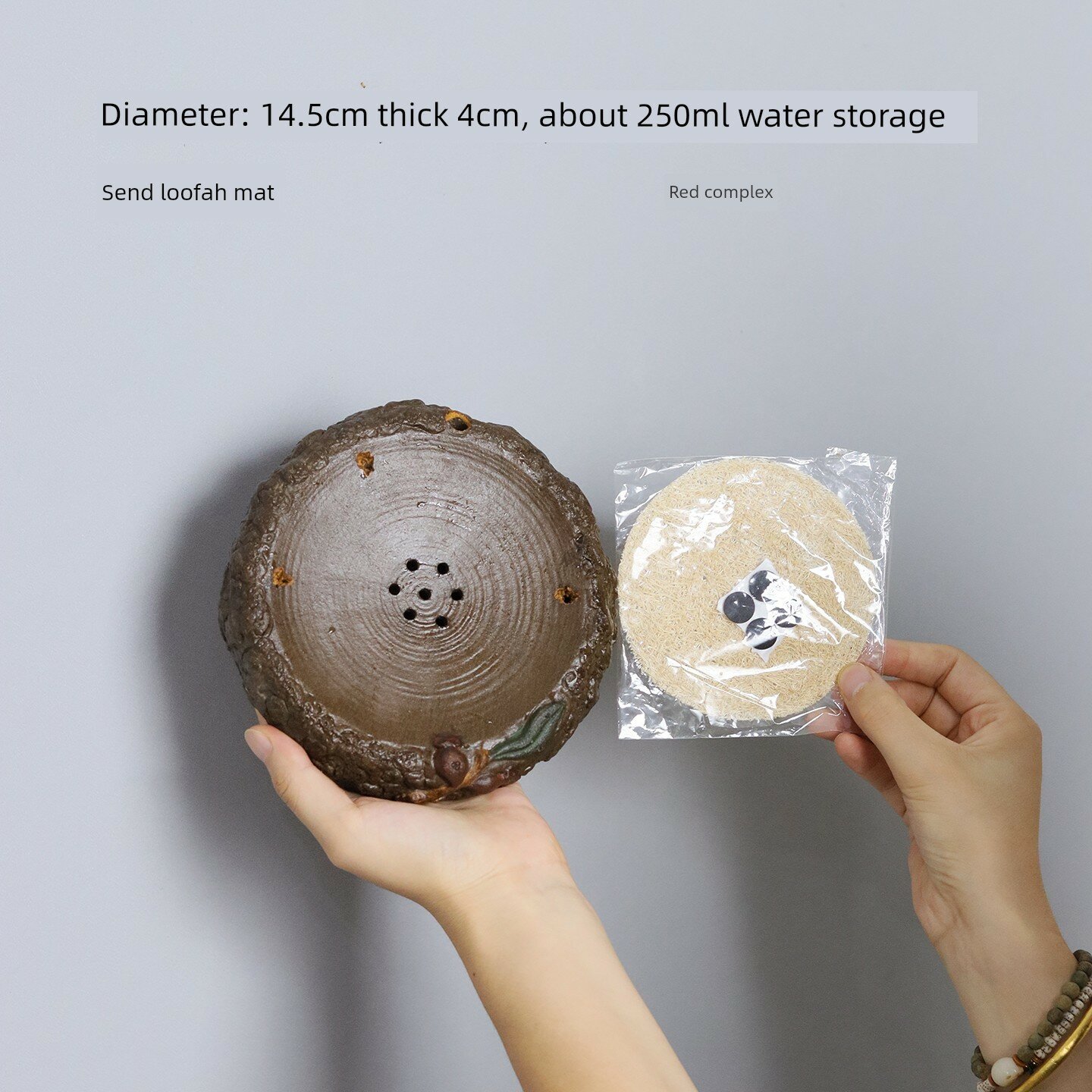 Подставка для чайника из фиолетовой глины Yihe, имитирующая пень, с отсеком для воды, поднос для чая в форме граната,