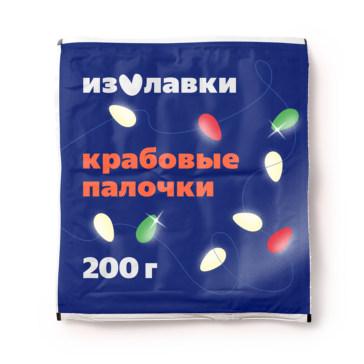 Крабовые палочки "Снежный краб" Из Лавки, без ГМО, 200 грамм, 1 шт
