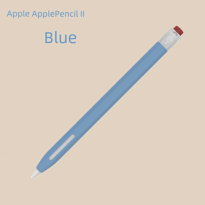 Силиконовый чехол для Apple Pencil Pro/2-го поколения - Синий, защитный чехол для Apple Pencil 1-го и 2-го поколений