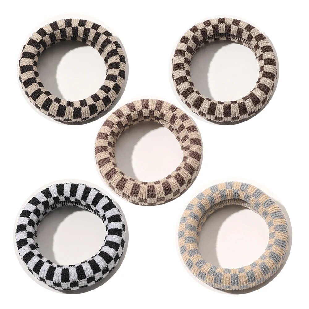 5 шт, эластичные резинки для волос, 5 см