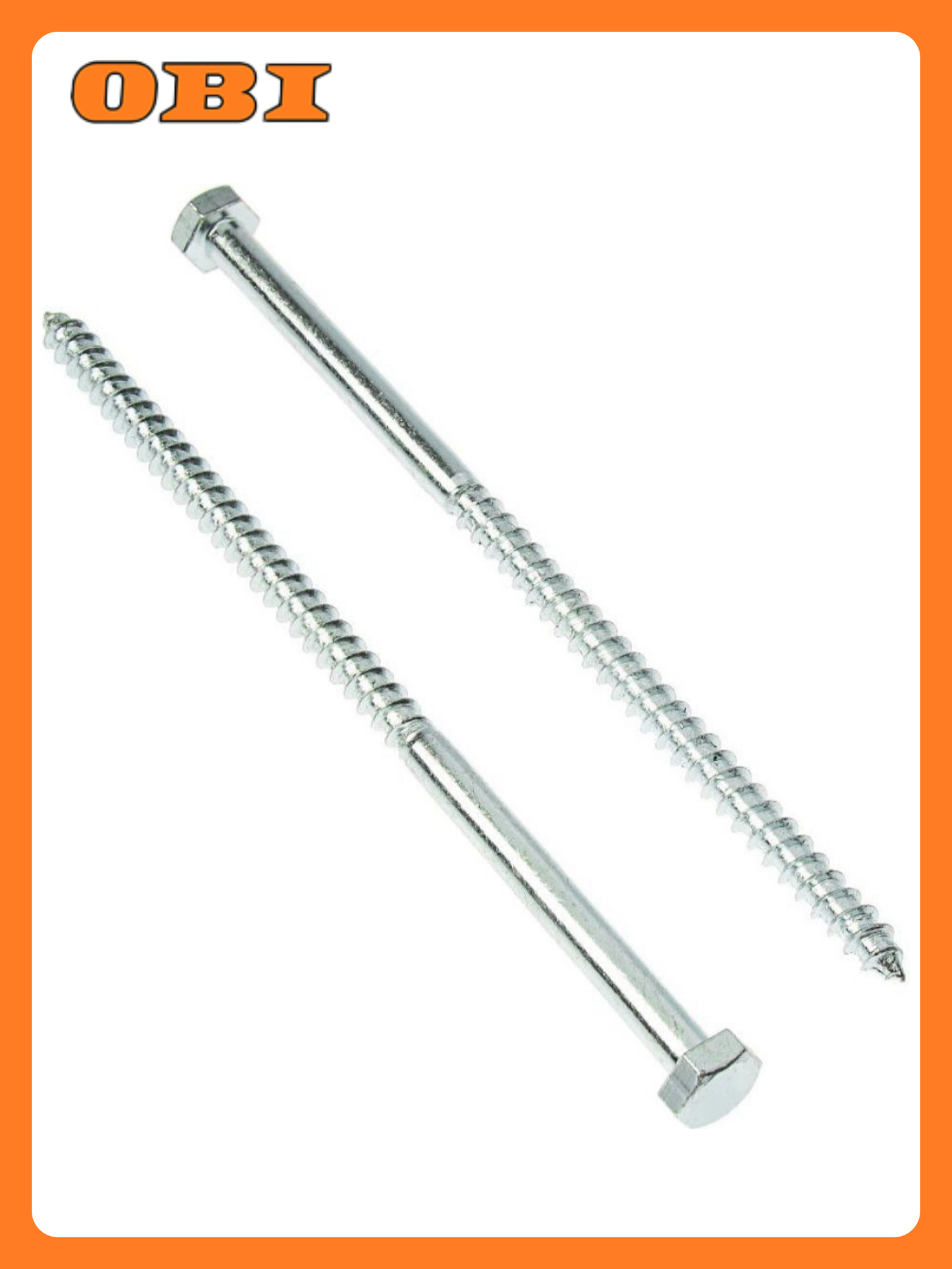 Шурупы Tech-KREP, сантехнические, оцинкованные, шестигранные, 2 шт