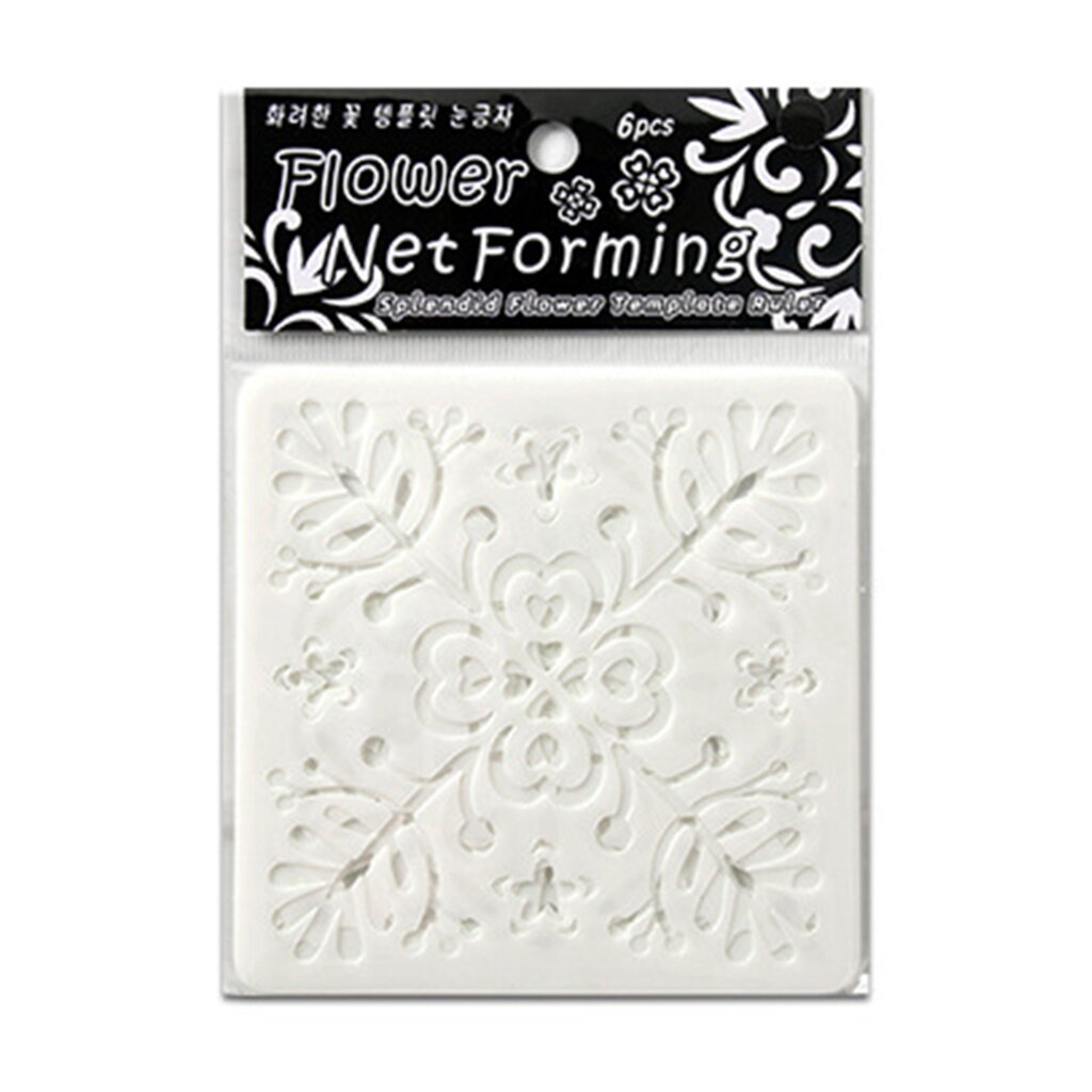 6 Шт Трафаретов для цветов, шаблонов для цветочных листьев, трафаретов для рисования, трафаретов для журналов