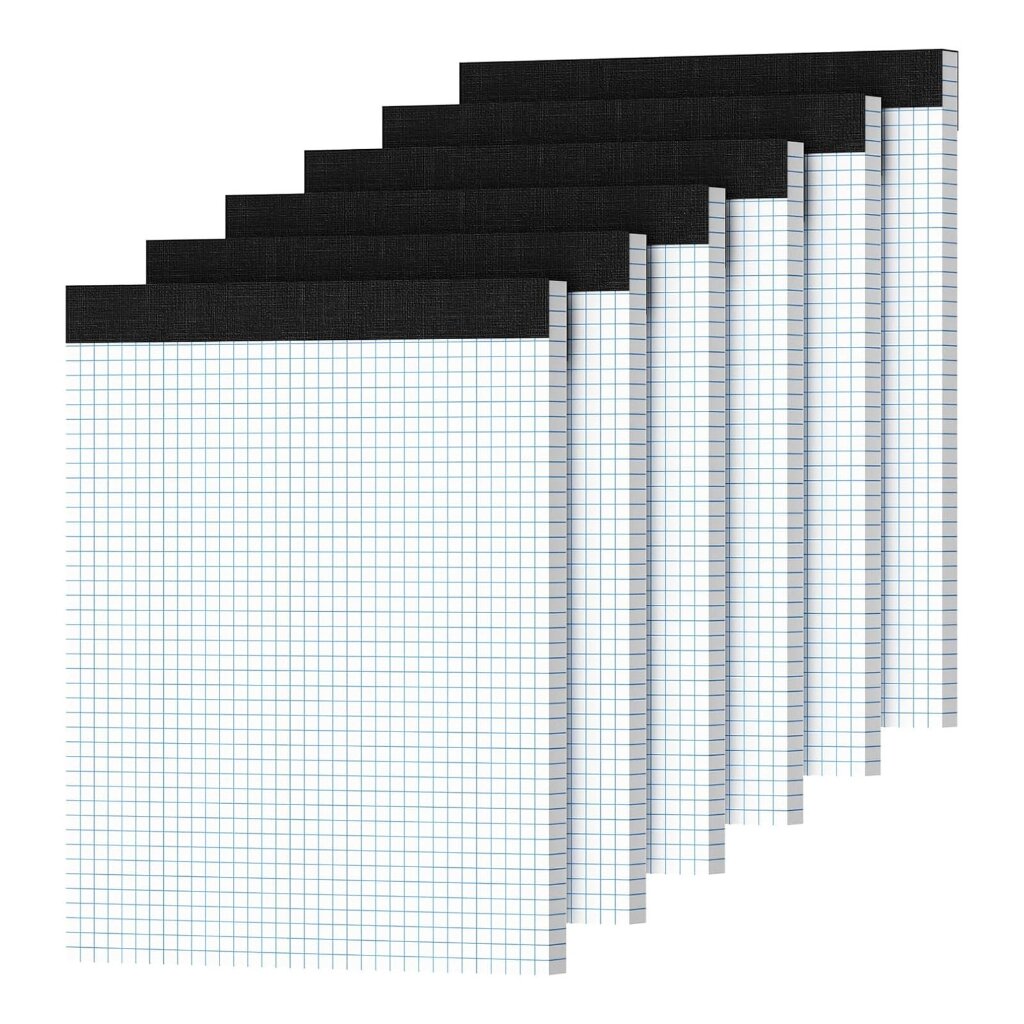 6 Шт Миллиметровой бумаги формата А4 Маленькие блокноты для письма Бумажные блокноты Блокноты для заметок