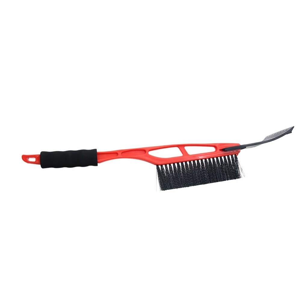 ABS Plastic Snow Scraper And Broom With Cold Resistant PVC Brush Ice Remover