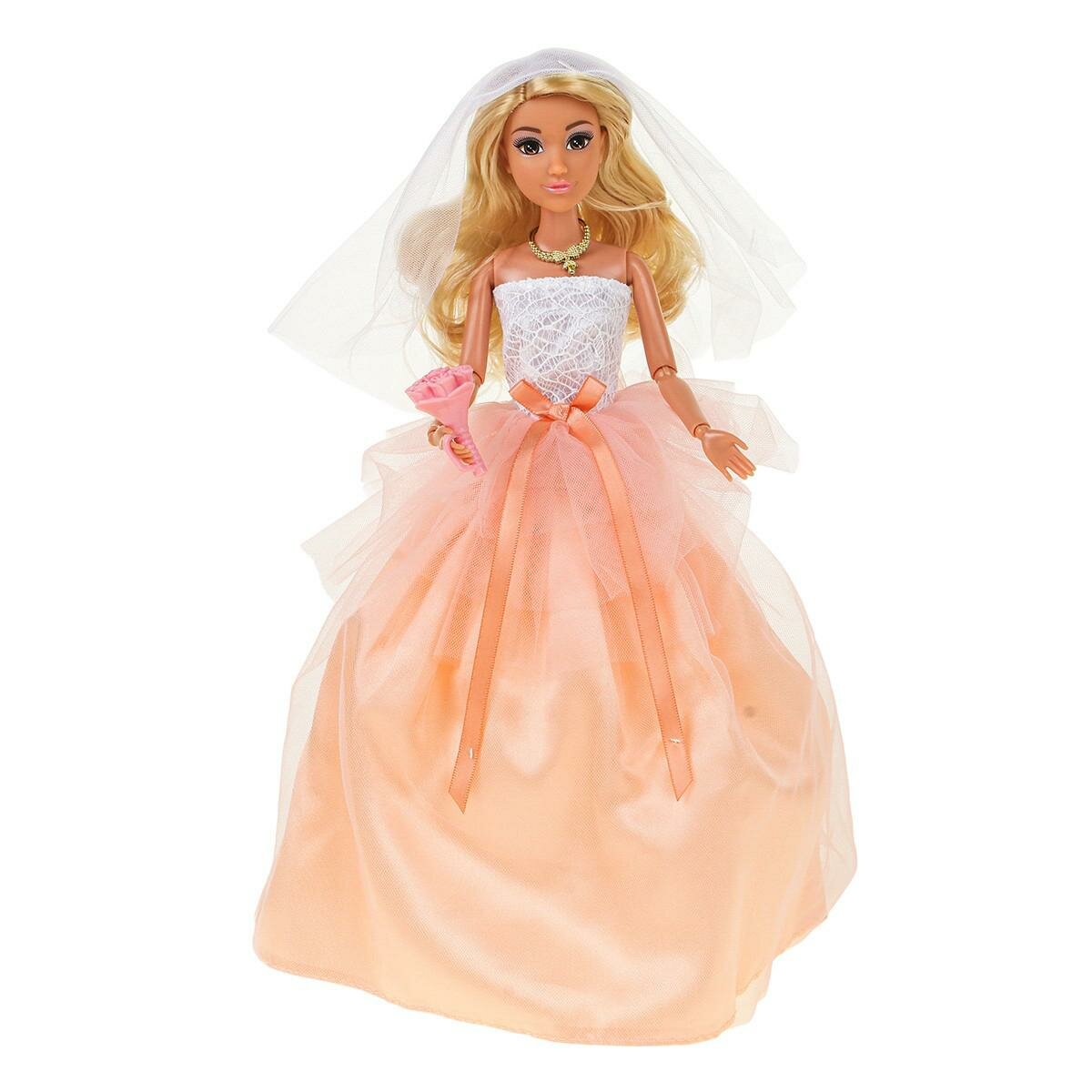 Кукла «Anelly» Wedding Day, 29 см, коллекционная, в свадебном платье, аксессуары, светлые волосы, коробка 24х6.5х33 см — фото 1